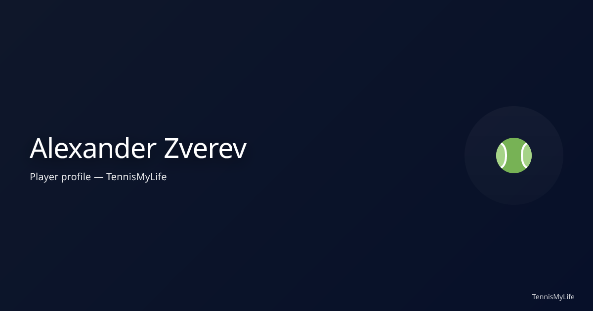 Alexander Zverev – Stats, Matches, Results, Records & Rankings ...