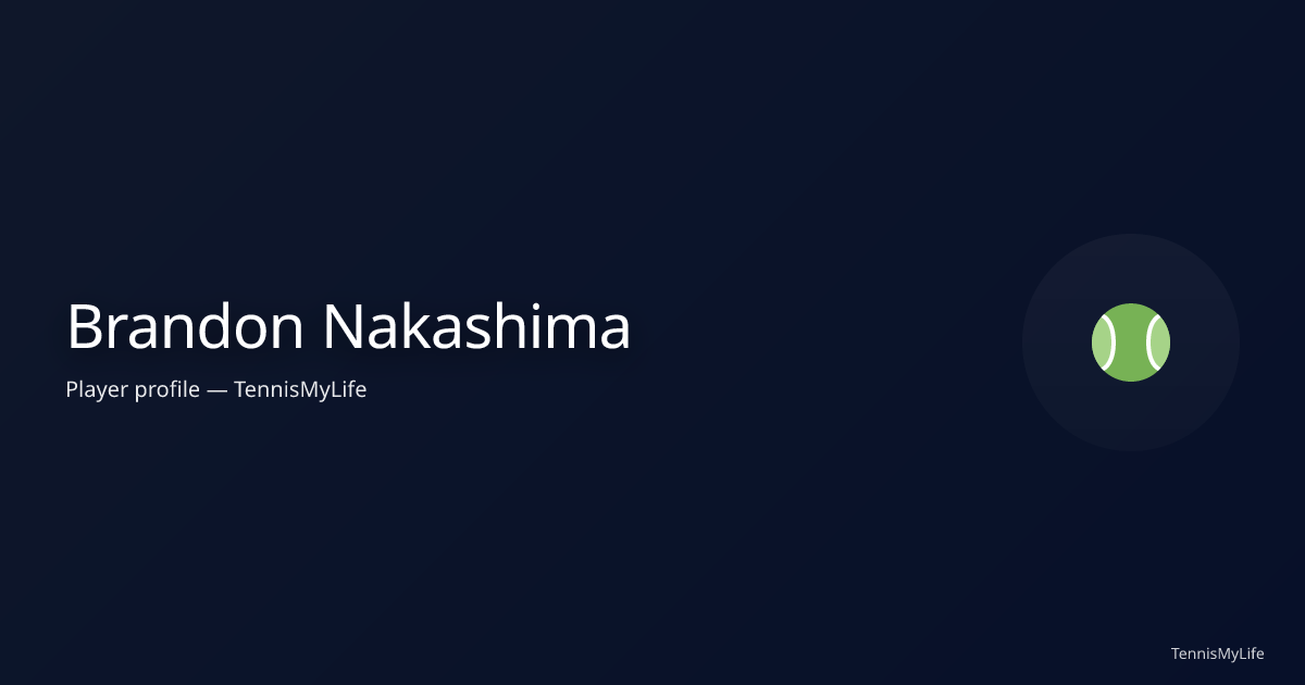Brandon Nakashima Grass Court Stats & Match Results