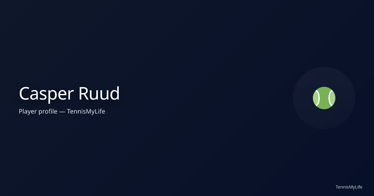 Casper Ruud 2026 ATP Season – Match Results & Stats