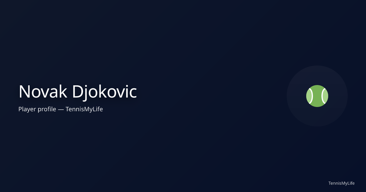 Novak Djokovic Hard Court Stats & Match Results