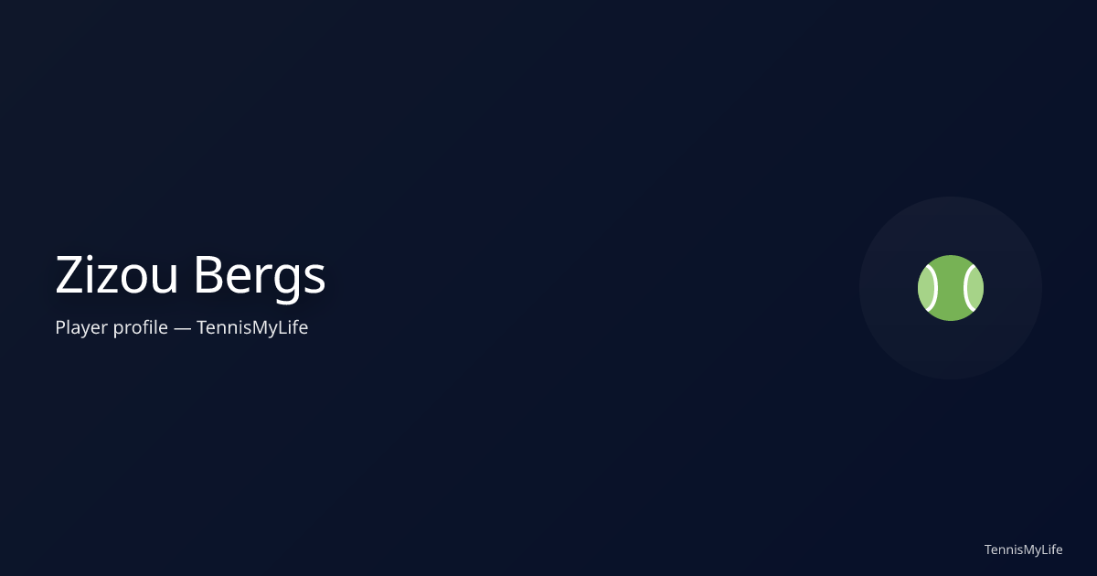 Zizou Bergs 2026 ATP Season – Match Results & Stats